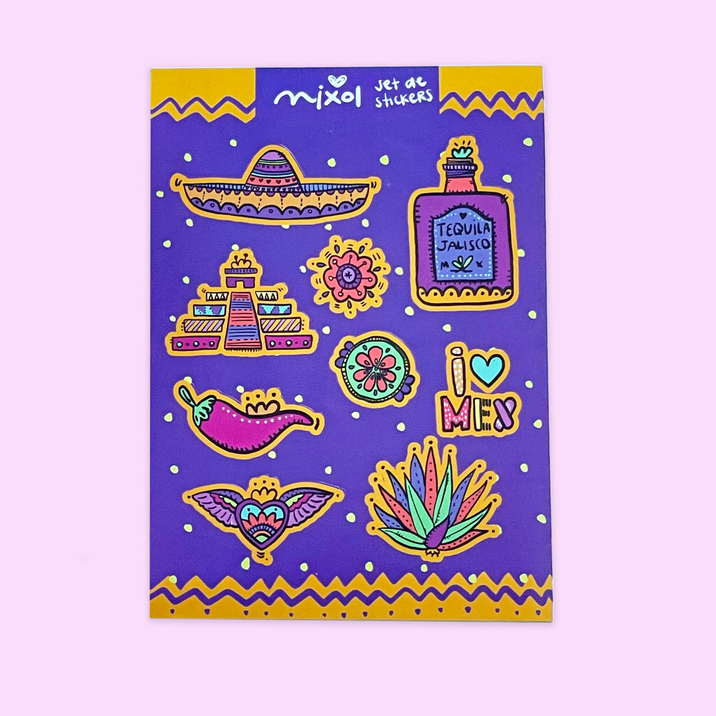 Set Stickers México – Souvenirs Mixol